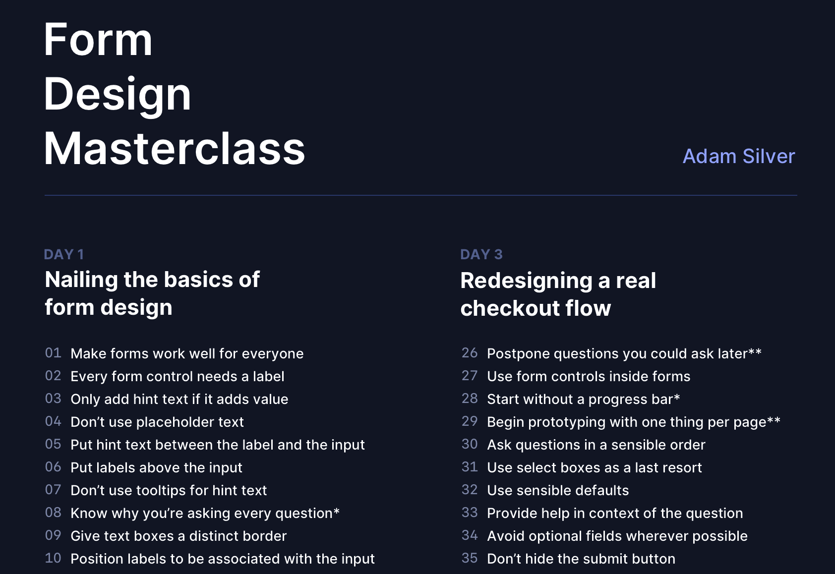 Things To Expect From A Smashing Workshop: Form Design Masterclass ...
